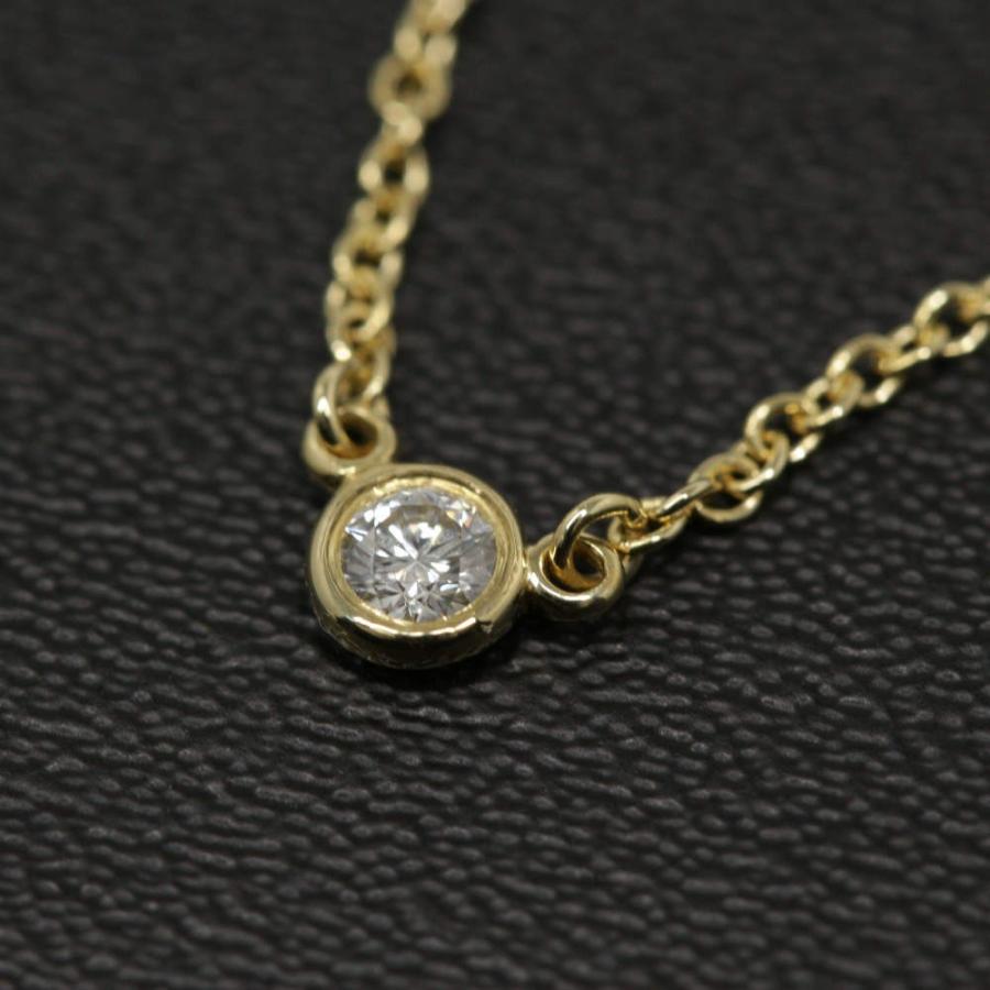 ティファニー エルサペレッティ・バイザヤード/DBY 1P・約0.05ct ダイヤモンドネックレス・ペンダント/1.9g/TIFFANY ...