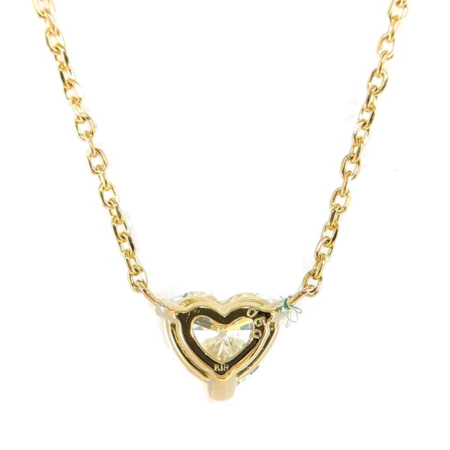 ハートモチーフ 2P・ダイヤモンドネックレス・ペンダント/K18YG/750-2.0g/0.5ct/FD:0.101ct/イエローゴールド 翌日配送可/h221216/468604 : リ ...