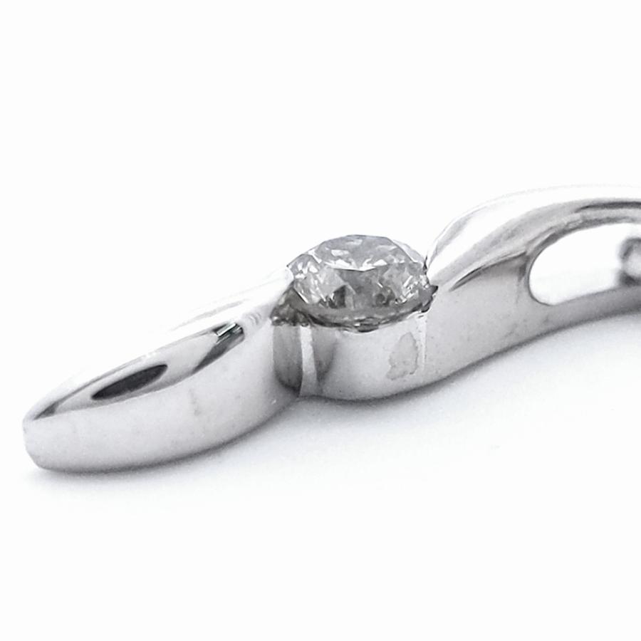 1P・ダイヤモンドネックレス・ワンポイントネックレス・ペンダント/K18WG/750-1.9g/0.1ct/ホワイトゴールド 翌日配送可/h230317/476563 :NRGA9177L:リ ...