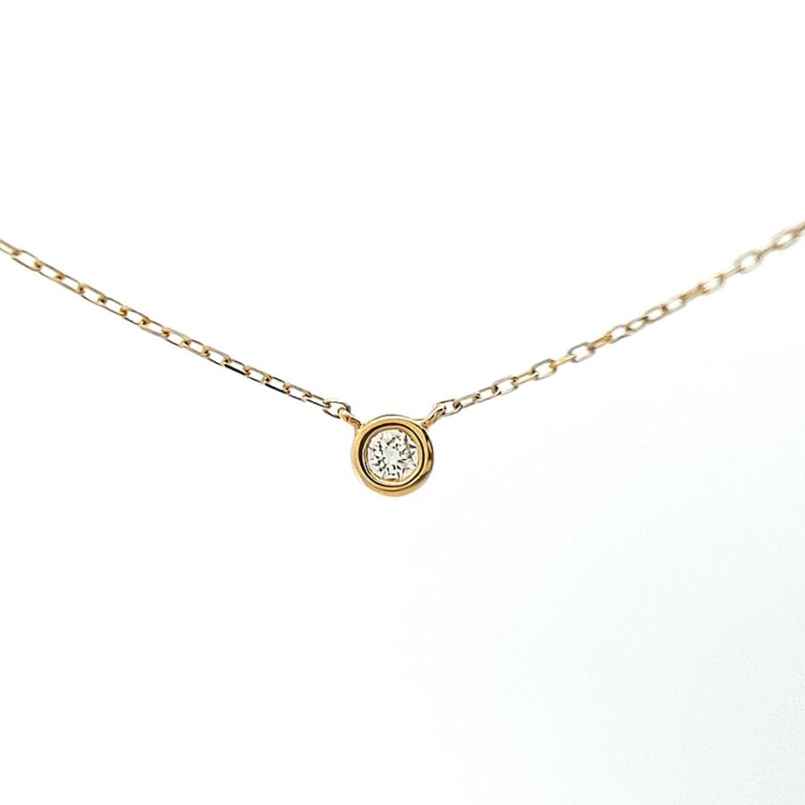 オレフィーチェ シンプルライン・プチ 1P・ダイヤモンドネックレス・ペンダント/K18YG/750-0.9g/0.09ct//Orefice /h230327/478664 ...