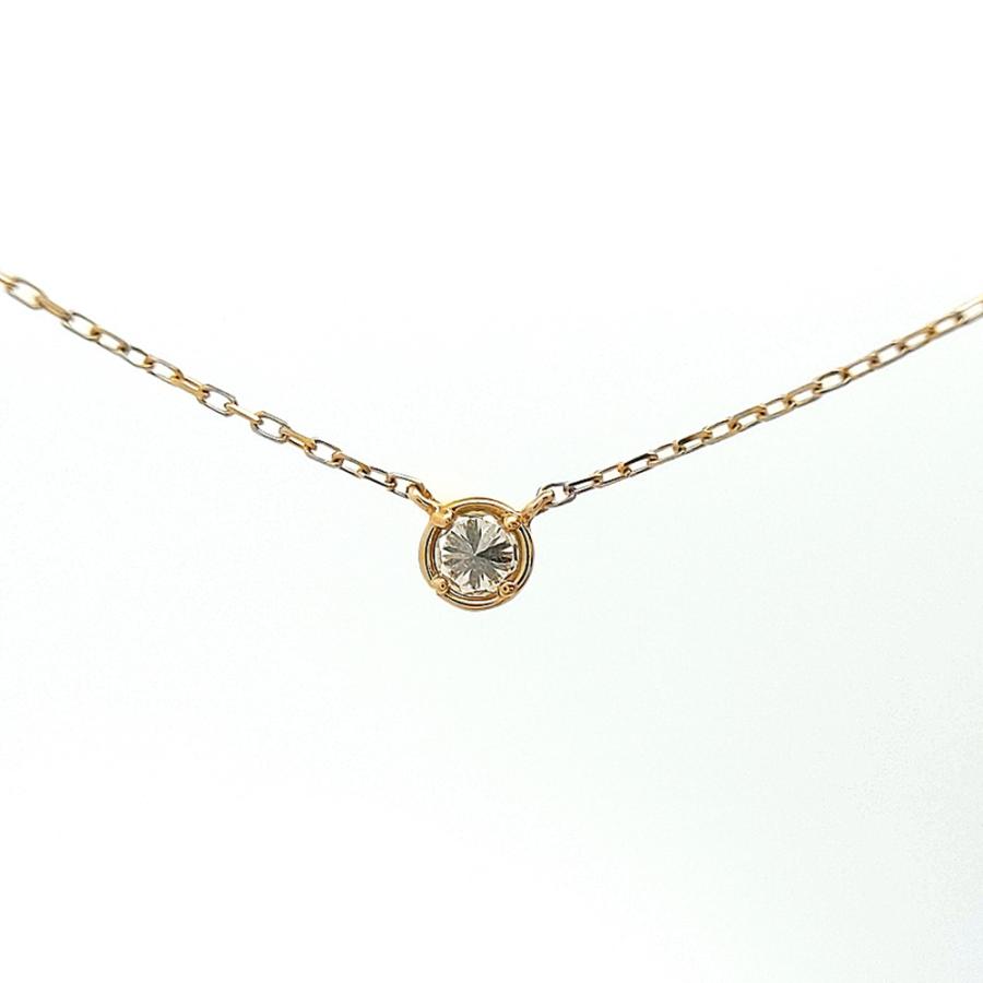 オレフィーチェ シンプルライン・プチ 1P・ダイヤモンドネックレス・ペンダント/K18YG/750-0.9g/0.09ct//Orefice /h230327/478664 ...