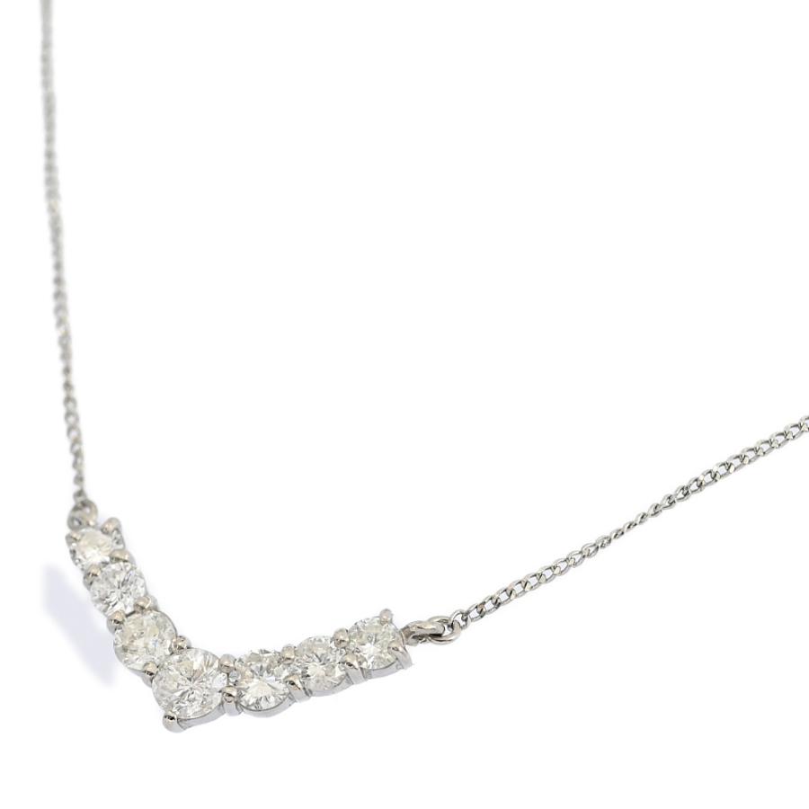 V字 7P・ダイヤモンドネックレス・ペンダント/Pt850-3.3g/1.10ct/プラチナ 翌日配送可/h231114/500614 : リファスタ・Yahoo!ショッピング店 - 通販 ...