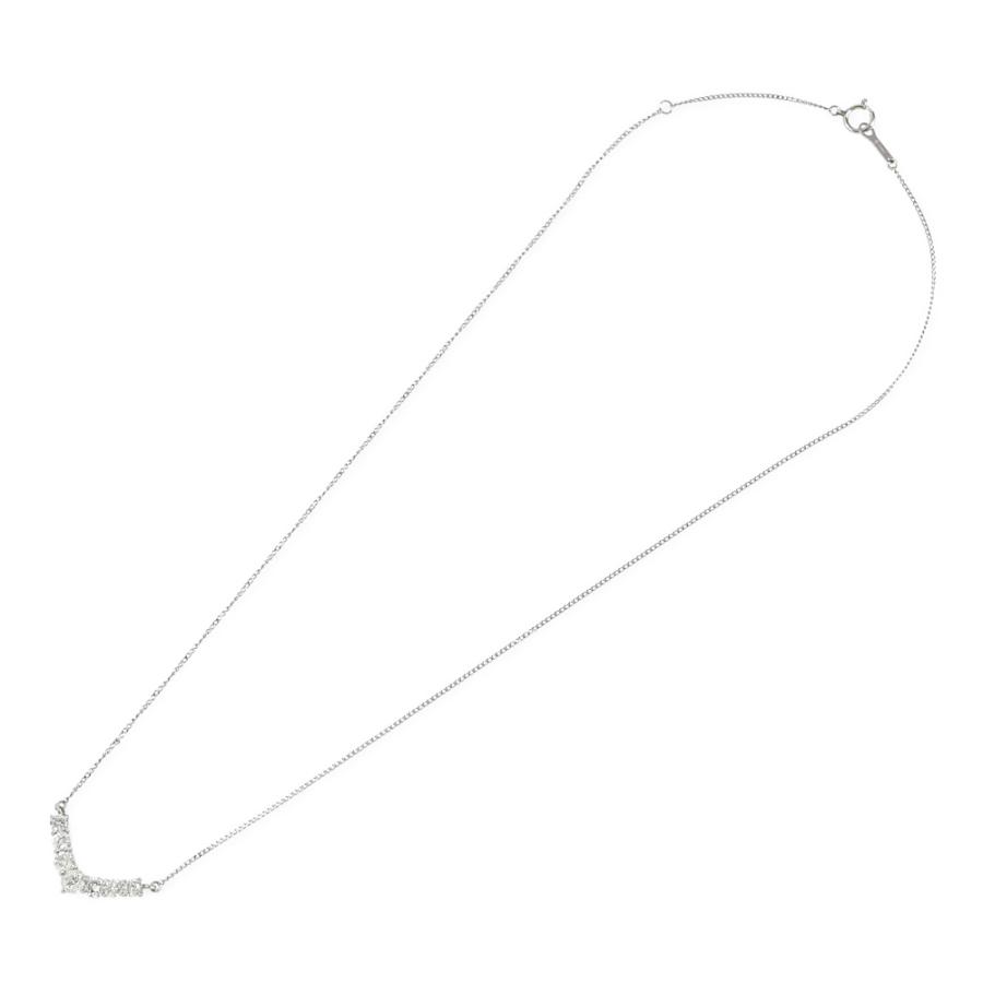 V字 7P・ダイヤモンドネックレス・ペンダント/Pt850-3.3g/1.10ct/プラチナ 翌日配送可/h231114/500614 : リファスタ・Yahoo!ショッピング店 - 通販 ...