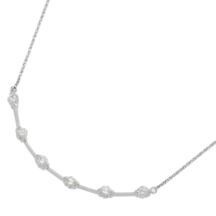 DE BEERS デビアス ライン・4月誕生石 6P・ダイヤモンド ネックレス/K18WG/750-3.8gg/0.5ct/ホワイトゴールド/プレゼント/h250311/550033 : リ ...