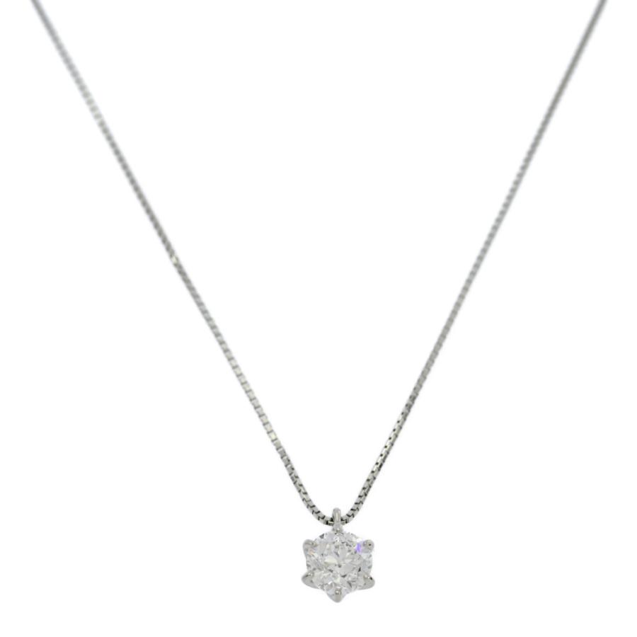 1.002ct/1P・ワンポイント ダイヤモンド ネックレス・ペンダント/Pt900-Pt850-3.3g/プラチナ/プレゼント/記念日/h250423/554307 : リファスタ ...