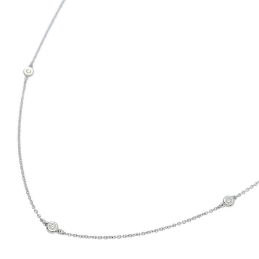 TIFFANY&Co.（ティファニー） エルサペレッティ・バイザヤード/DBY 5P・ダイヤモンド ネックレス/Sv925-2.2g/シルバー ...