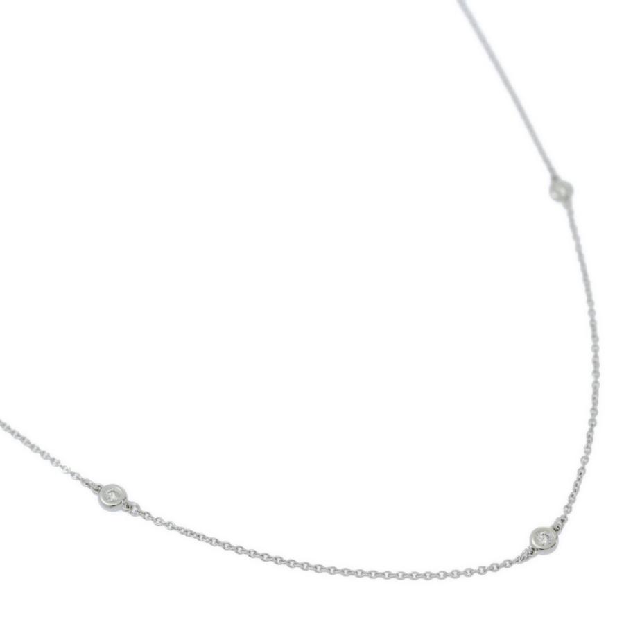 TIFFANY&Co.（ティファニー） エルサペレッティ・バイザヤード/DBY 5P・ダイヤモンド ネックレス/Sv925-2.2g/シルバー ...