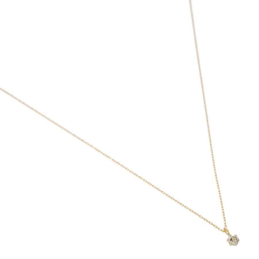 0.1ct/4月誕生石 1P・1粒 ダイヤモンド ネックレス・ペンダント/K18YG/750-0.7g/イエローゴールド/プレゼント/記念日/h250425/555449 : リファスタ ...