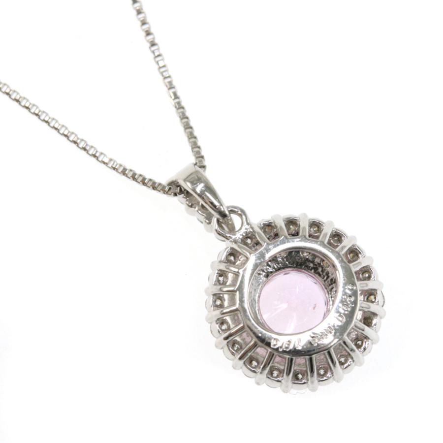 サファイア・ダイヤモンドネックレス・ペンダント/Pt900-Pt850-3.4g/SA0.61ct/FD:0.30ct/プラチナカラー ピンク /RF3 h220708/450145 : リ ...