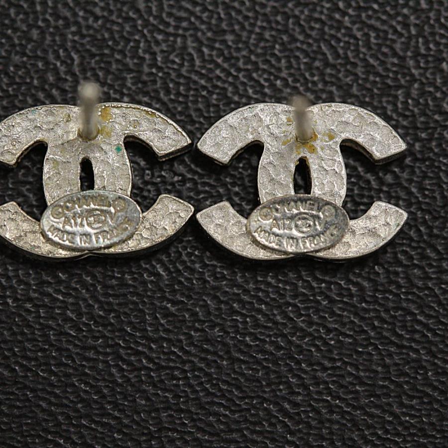 CHANEL（シャネル） ラインストーン ココマーク スタッドピアス シルバー 翌日配送可/h201027/367094 : リファスタ ...