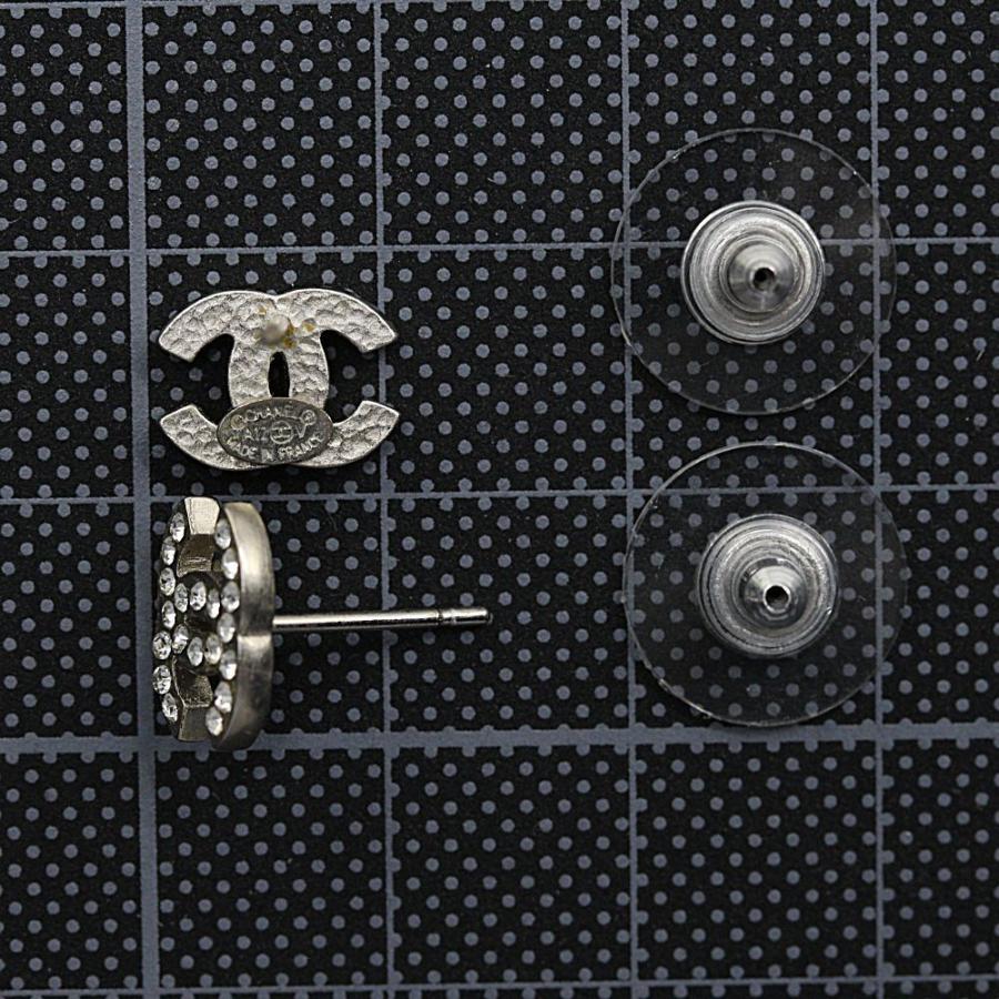 CHANEL シャネル ラインストーン ココマーク スタッドピアス シルバー 翌日配送可/h201027/367094 : リファスタ ...