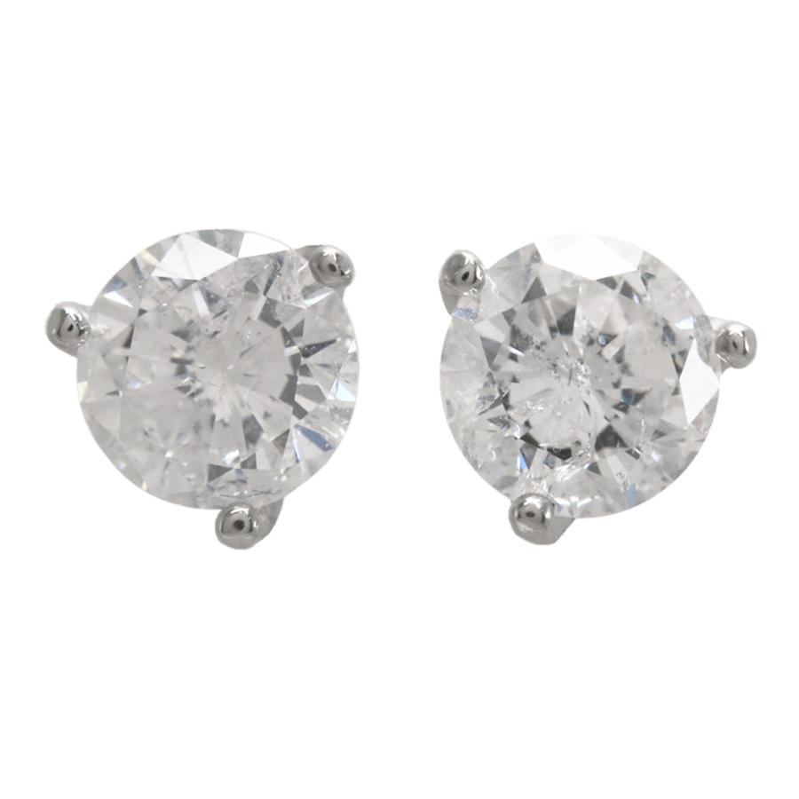 一粒ダイヤモンドピアス/Pt900-0.8g/0.408ct/FD:0.400ct/プラチナカラー 翌日配送可/h220913/456142 ...