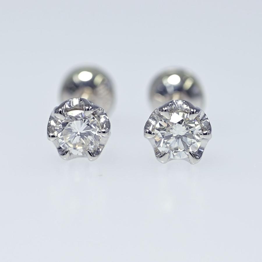 スタッド 2P・ダイヤモンド・ダイヤモンドピアス/K14WG/585-1.8g/0.20ct/FD:0.20ct/ホワイトゴールド 翌日配送可/h230828/492570 : リファスタ ...