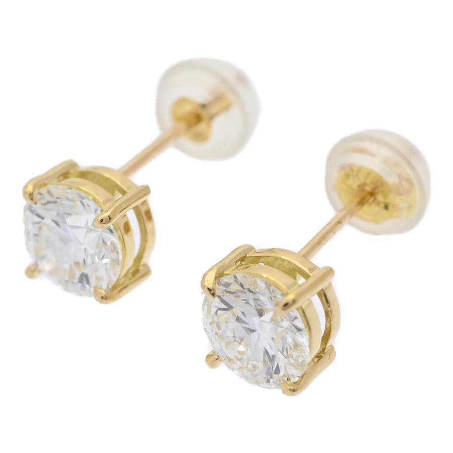 スタッズセッティング・4月 誕生石・ダイヤモンド・ダイヤモンドピアス/K18YG/750-1g/0.710ct/FD:0.708ct/イエロー ...