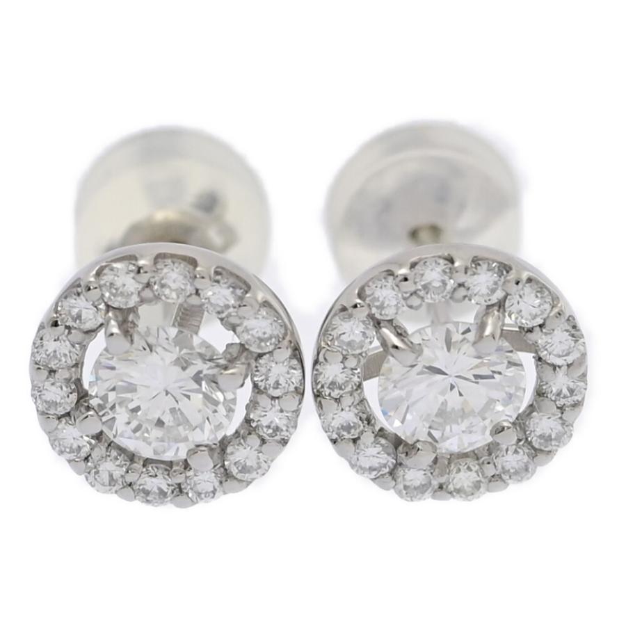 0.4ct/FD:0.22ct/サークル・ダイヤモンド スタッド ピアス/Pt900-1.3g/0.22/0.11×2/プラチナ/プレゼント/記念日/h250204/546637 ...