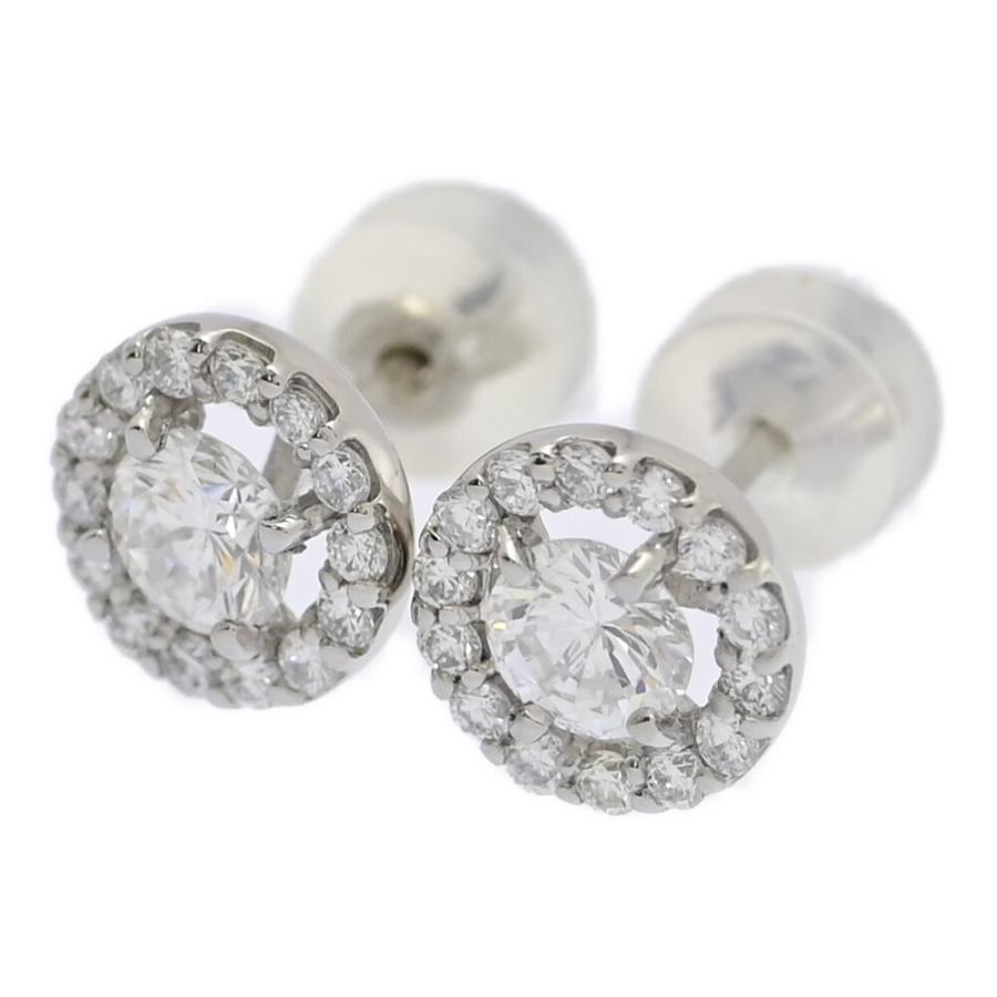 0.4ct/FD:0.22ct/サークル・ダイヤモンド スタッド ピアス/Pt900-1.3g/0.22/0.11×2/プラチナ/プレゼント/記念日/h250204/546637 ...