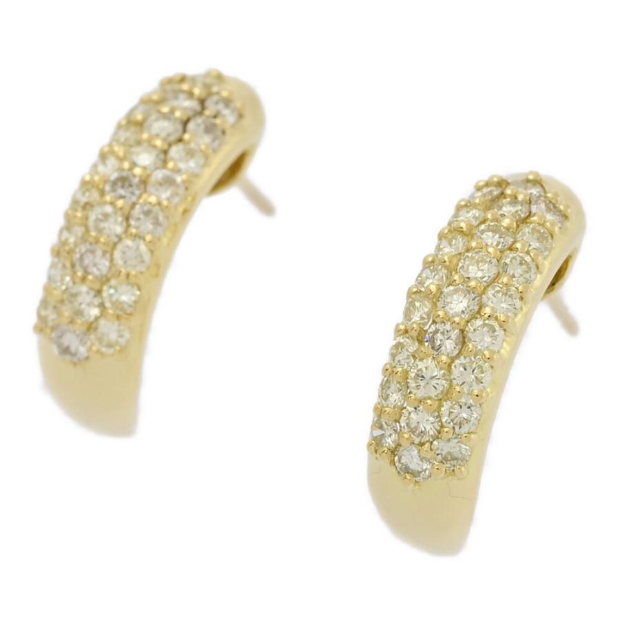 0.5ct/FD:0.5ct/パヴェセッティング・ダイヤモンド ピアス/K18YG/750-4.9g/イエローゴールド/プレゼント/記念日/h250423/553386 : リファスタ ...