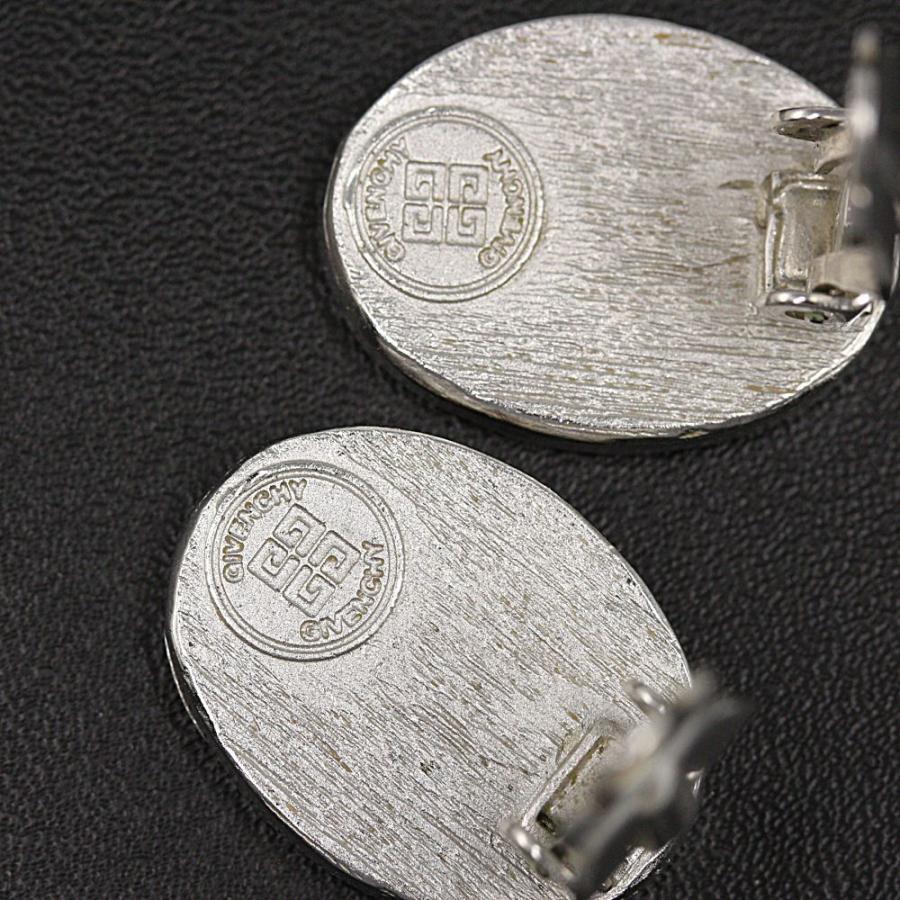 ジバンシー(ジバンシィ) オーバル・シェルモチーフイヤリング -12.1g/シルバー/ホワイト/GIVENCHY 翌日配送可/RF4 ...