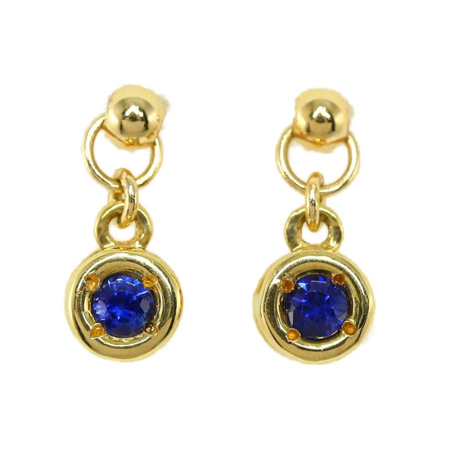 リバーシブル サファイア ダイヤモンド スタッド フリルピアス/K18YG/750-0.6g/SA0.06ct/FD:0.06ct 翌日配送可/h210608/396972 : リファスタ ...