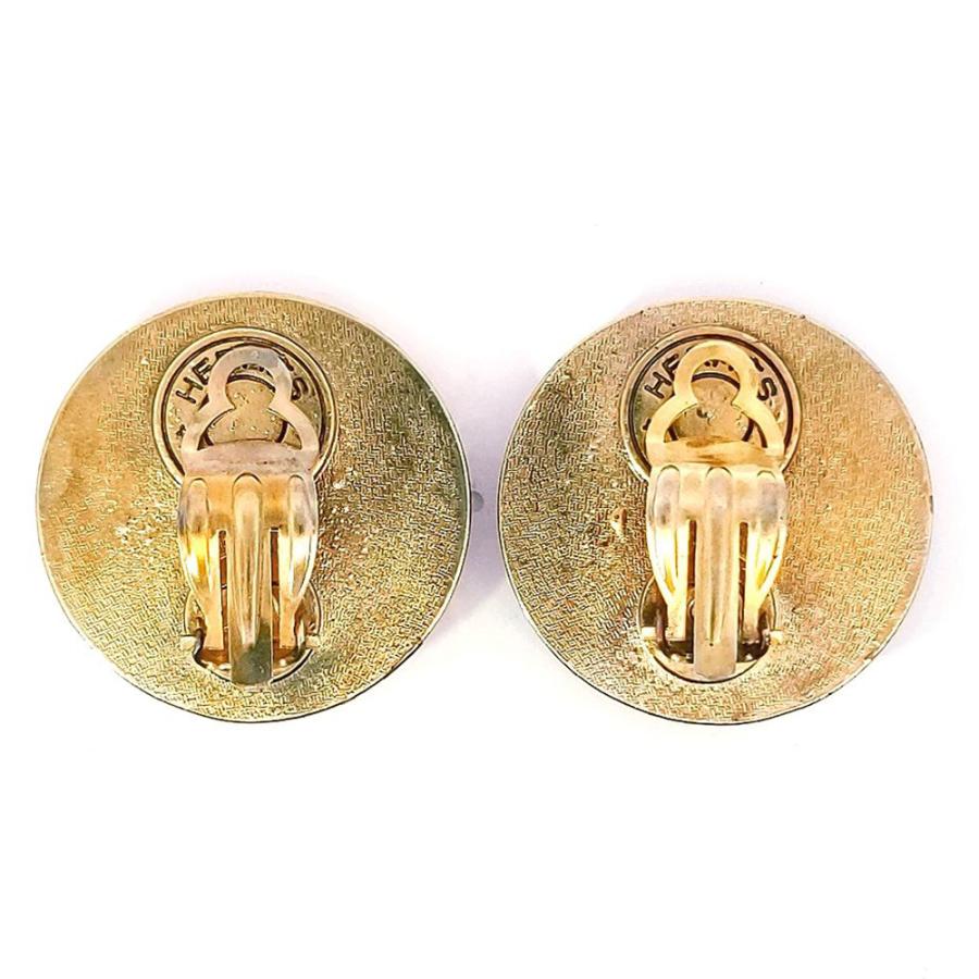 HERMES エルメス セリエ・イヤリング/合金/メッキ/ゴールド×ピンク/HERMES 翌日配送可/h230307/477402 : リ ...