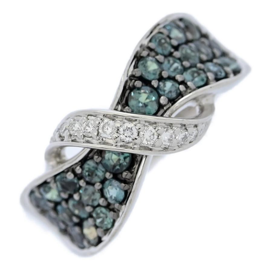 AL1.07ct/FD:0.1ct/アレキサンドライト・ダイヤモンドリング・指輪/K18WG/750-6.9g/12号/#52/ホワイト ...