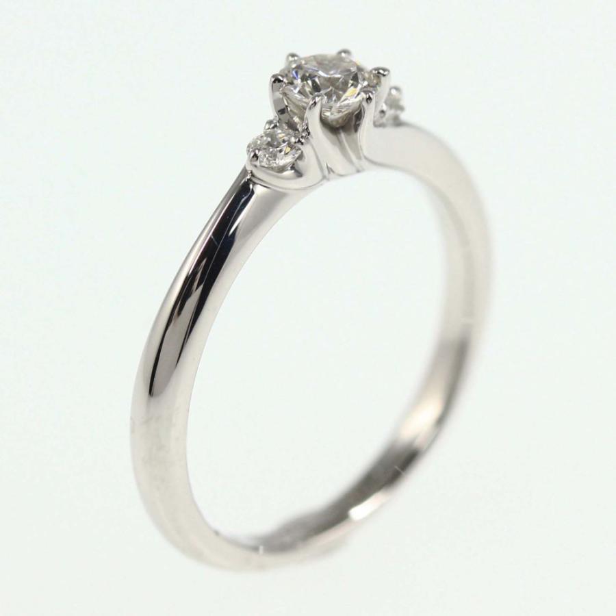 銀座ダイヤモンドシライシ Aigleアイグレイ ダイヤモンド エンゲージリング/Pt950-3.0g/0.198ct/6.5号/Ginza Diamond Shiraishi /RF2 ...
