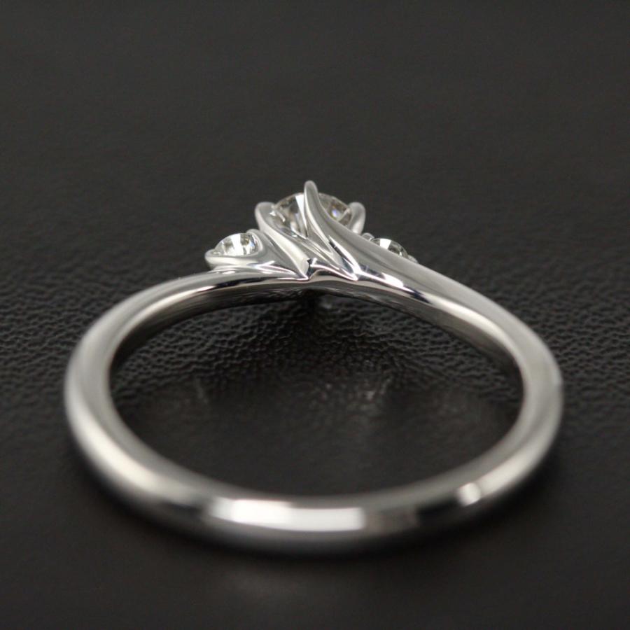 銀座ダイヤモンドシライシ Aigleアイグレイ ダイヤモンド エンゲージリング/Pt950-3.0g/0.198ct/6.5号/Ginza Diamond Shiraishi /RF2 ...