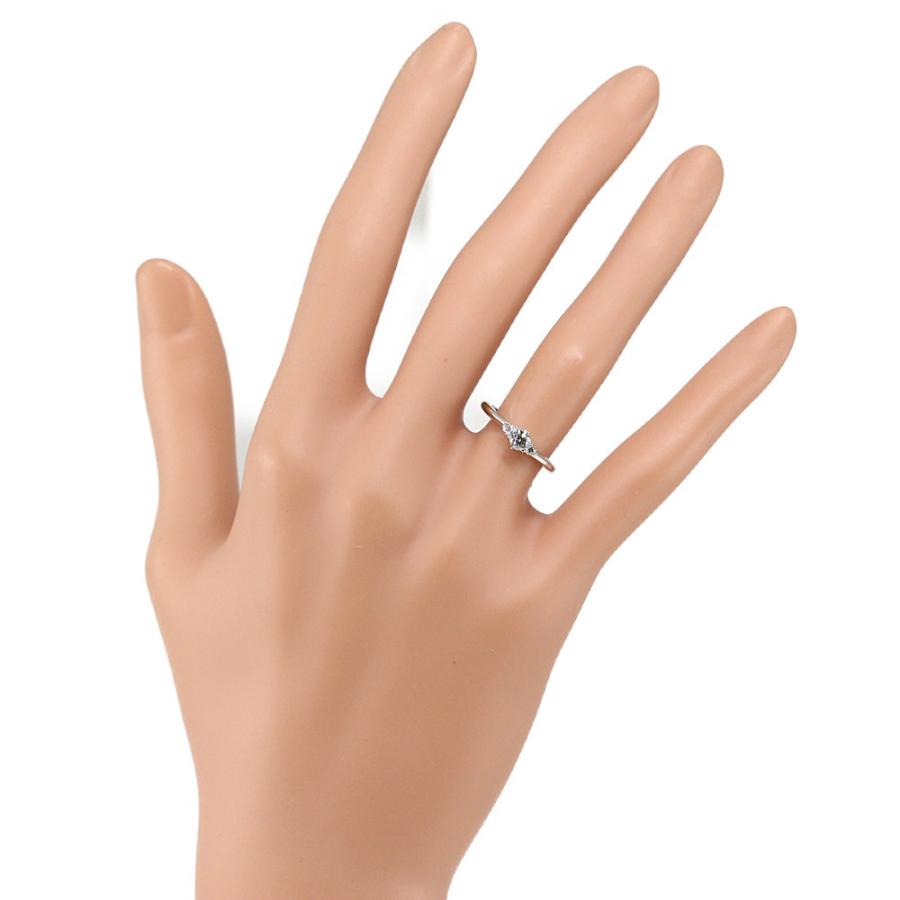 銀座ダイヤモンドシライシ Aigleアイグレイ ダイヤモンド エンゲージリング/Pt950-3.0g/0.198ct/6.5号/Ginza Diamond Shiraishi /RF2 ...
