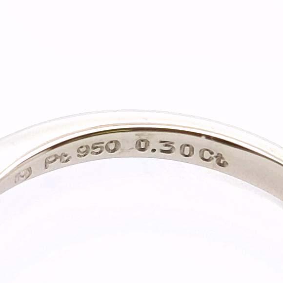 ミキモト シンプル 3P・ダイヤモンド・ダイヤモンドリング・指輪/Pt950-3.2g/0.3ct/FD:0.07ct/9号/#49/プラチナカラー/MIKIMOTO/h230616 ...