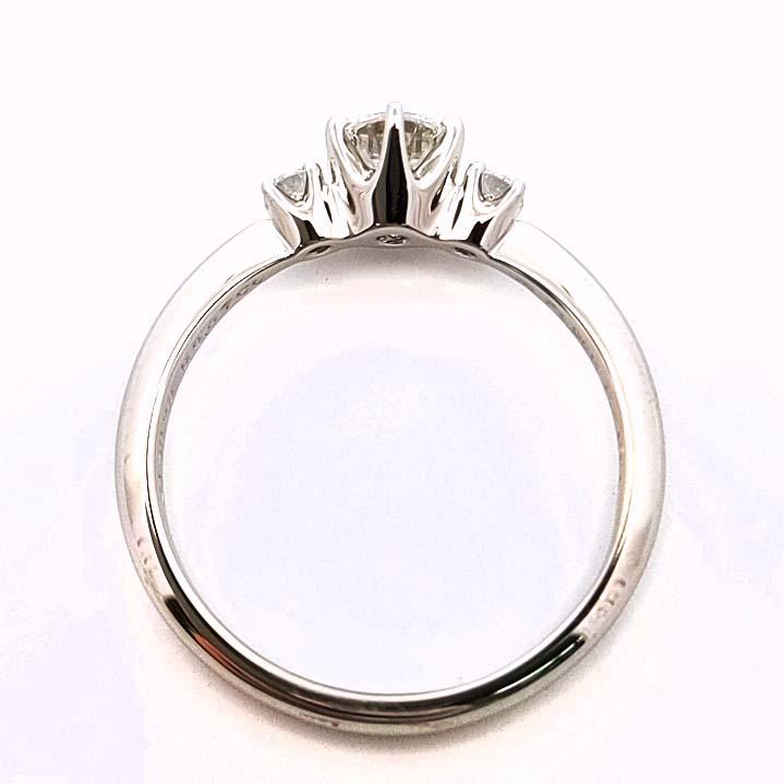 MIKIMOTO ミキモト シンプル 3P・ダイヤモンド・ダイヤモンドリング・指輪/Pt950-3.2g/0.3ct/FD:0.07ct/9号/#49/プラチナカラー/MIKIMOTO ...