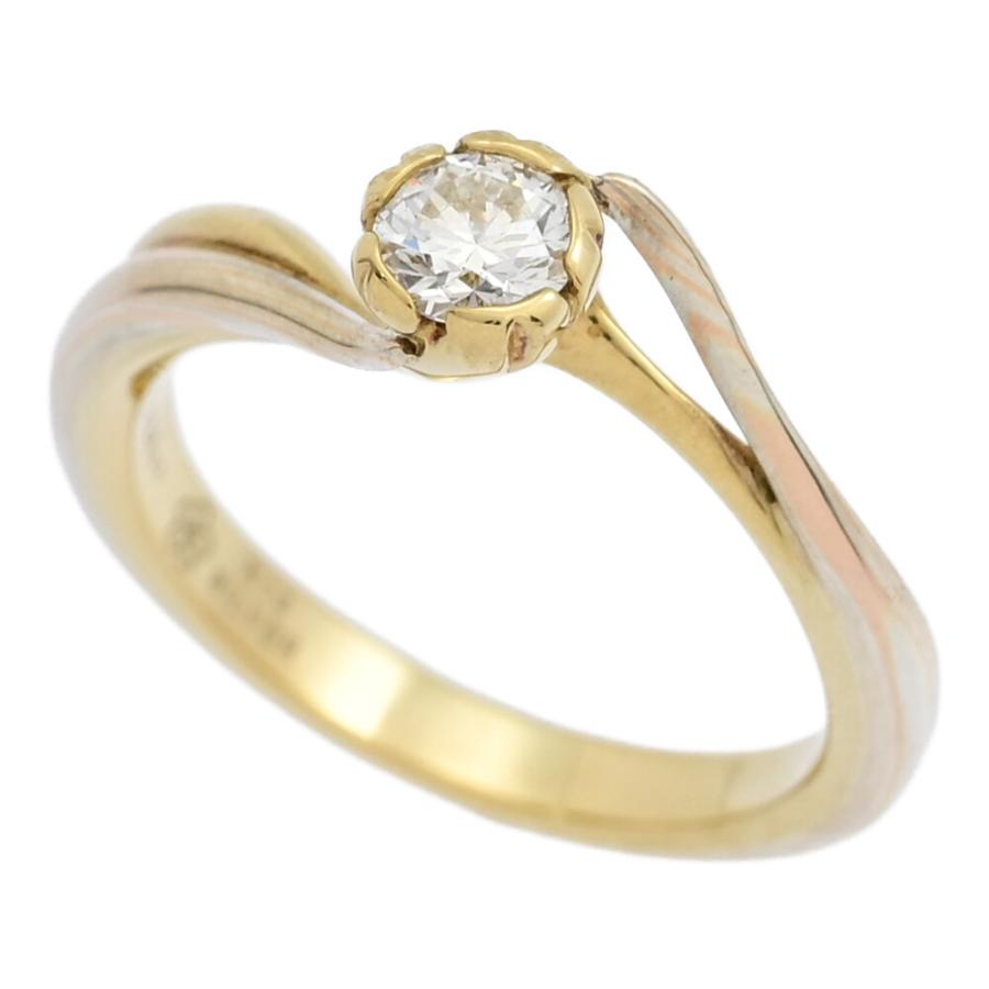 杢目金屋 MOKUMEGANEYA ダイヤモンドリング 0.225ct Sv925×K18 750 コンビ 3.2g 7号 #47 シルバー×ゴールド 結婚指輪 翌日配送可/h240620 ...