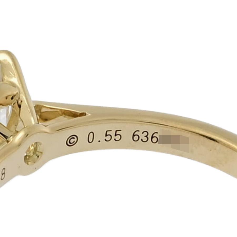 Cartier 0.55ct/Cartier カルティエ ソリティア/ソリテール/Solitaire・ダイヤモンドリング・指輪/K18YG/750-2.3g/8号/#48/婚約指輪 ...
