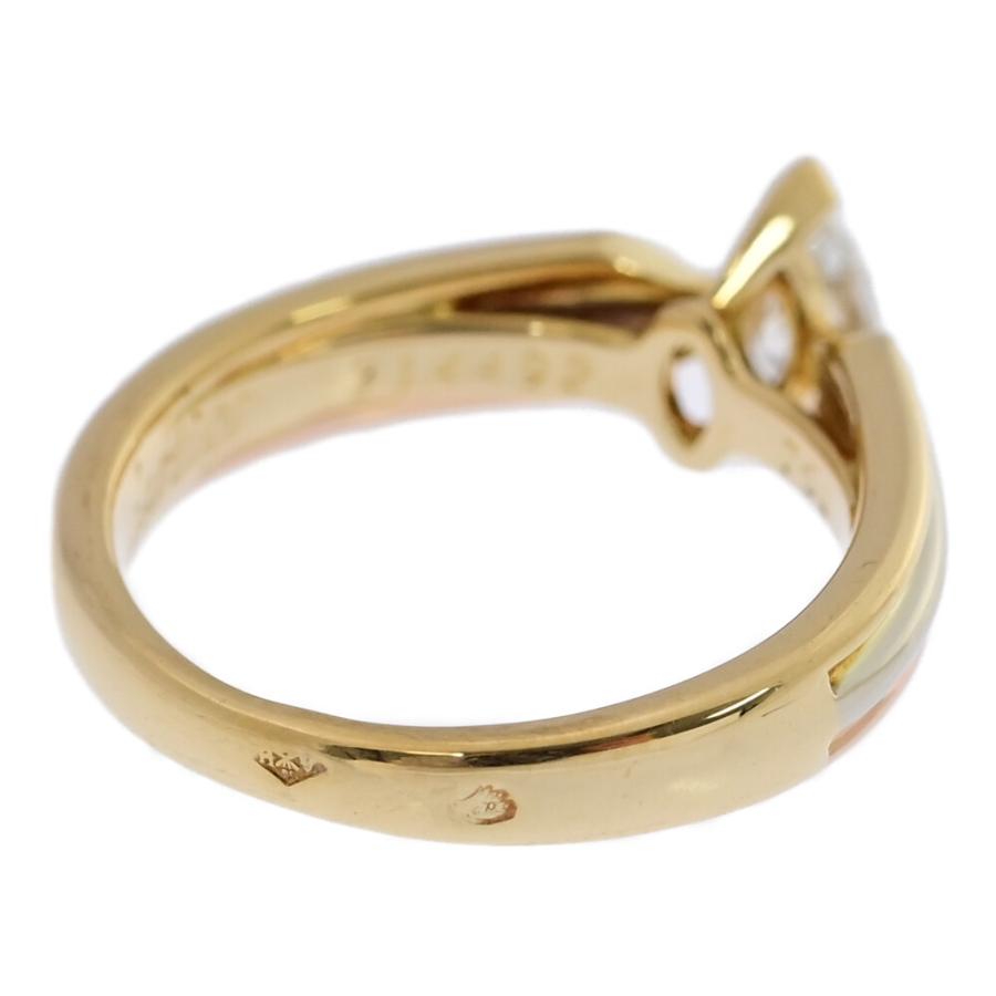 Cartier 0.33ct/Cartier カルティエ トリニティ・ソリテール ダイヤモンド リング・指輪/K18Y+W+P/750,3カラー-4.0g/7号/#47/ゴールド ...