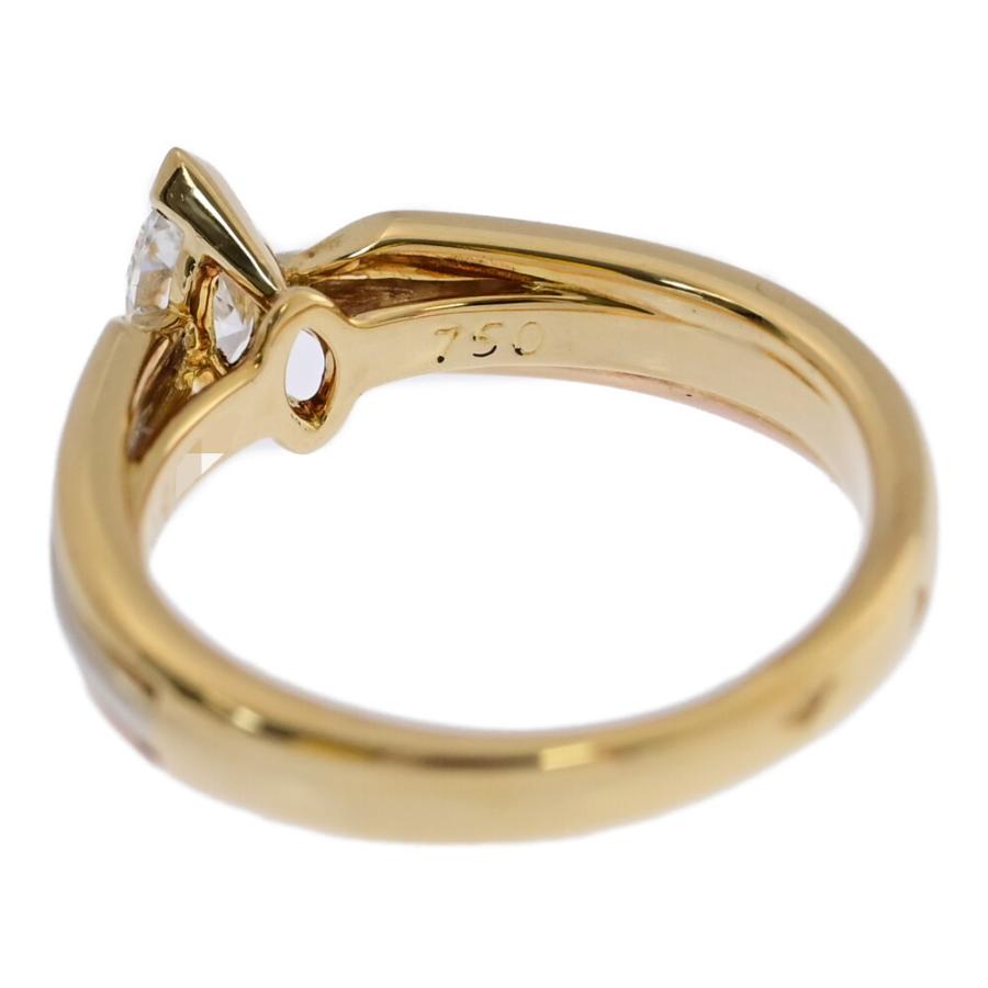 Cartier 0.33ct/Cartier カルティエ トリニティ・ソリテール ダイヤモンド リング・指輪/K18Y+W+P/750,3カラー-4.0g/7号/#47/ゴールド ...