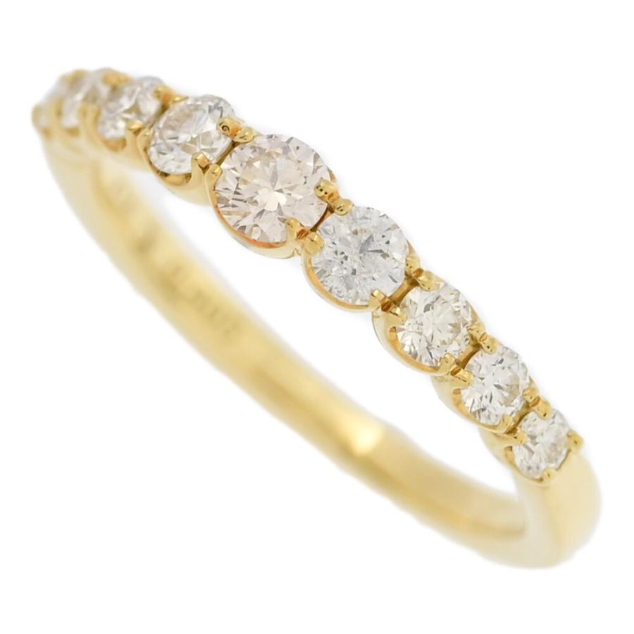 0.405ct/Ginza Diamond Shiraishi 銀座ダイヤモンドシライシ 9P・ダイヤモンド リング・指輪/K18YG/750-2.0g/7号/#47/婚約指輪/h250509 ...