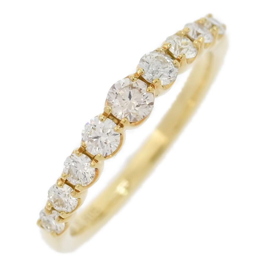0.405ct/Ginza Diamond Shiraishi 銀座ダイヤモンドシライシ 9P・ダイヤモンド リング・指輪/K18YG/750-2.0g/7号/#47/婚約指輪/h250509 ...