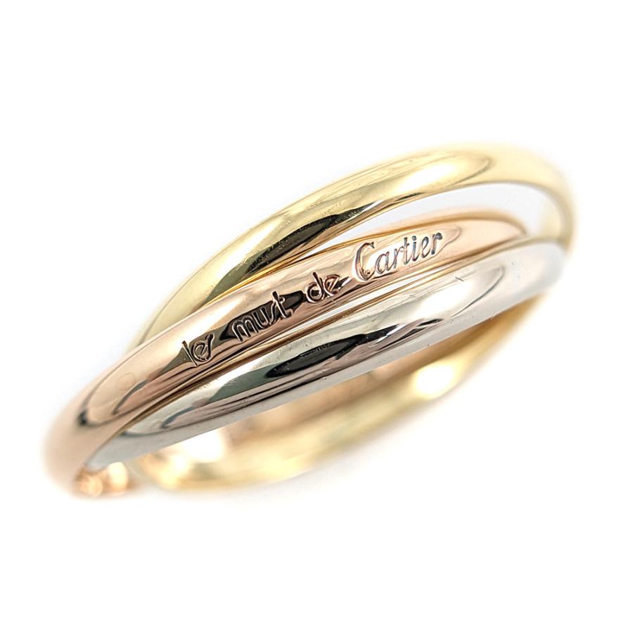 Cartier カルティエ マストトリニティリング・指輪/K18Y+W+P/750,3カラー-3.9g/12号/#52/ゴールド×プラチナ/Cartier 翌日配送可/h230201 ...
