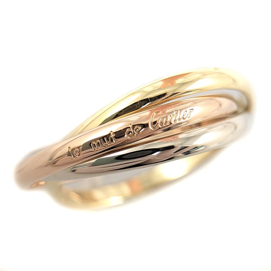 Cartier カルティエ トリニティリング・指輪/K18Y+W+P/750,3カラー-3.6g/7号/#47/ゴールド×プラチナ/Cartier 翌日配送可/h230216/474941 ...