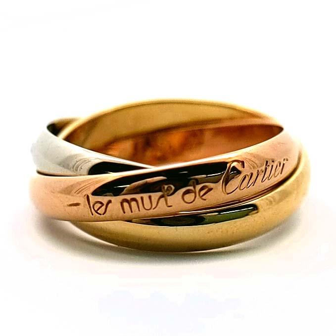 Cartier カルティエ トリニティリング・指輪/K18Y+W+P/750,3カラー-9g/14号/#54/ゴールドカラー/Cartier 翌日配送可/h230613/486049 : リ ...
