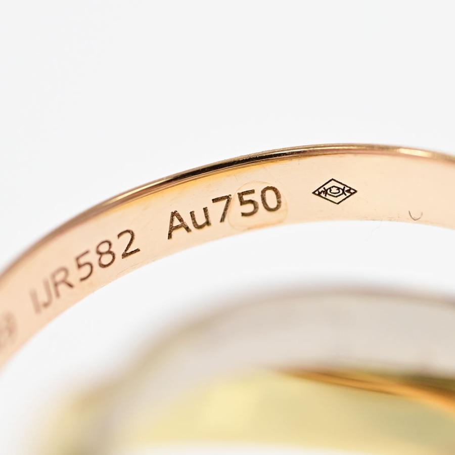 Cartier カルティエ トリニティ・3連/三連リング・指輪/K18Y+W+P/750,3カラー-4.5g/9号/#49/B40861/トリニティカラー/Cartier 翌日配送可 ...