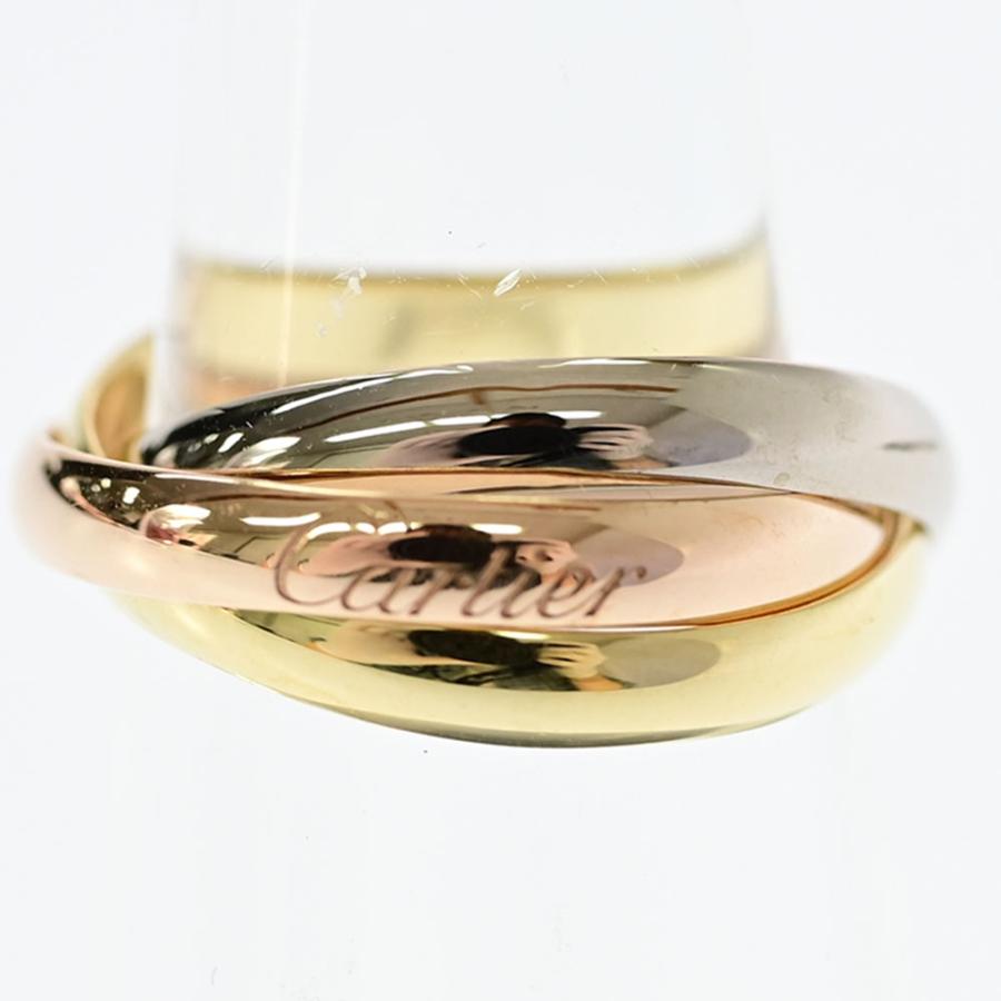 Cartier カルティエ トリニティ・3連/三連リング・指輪/K18Y+W+P/750,3カラー-4.5g/9号/#49/B40861/トリニティカラー/Cartier 翌日配送可 ...
