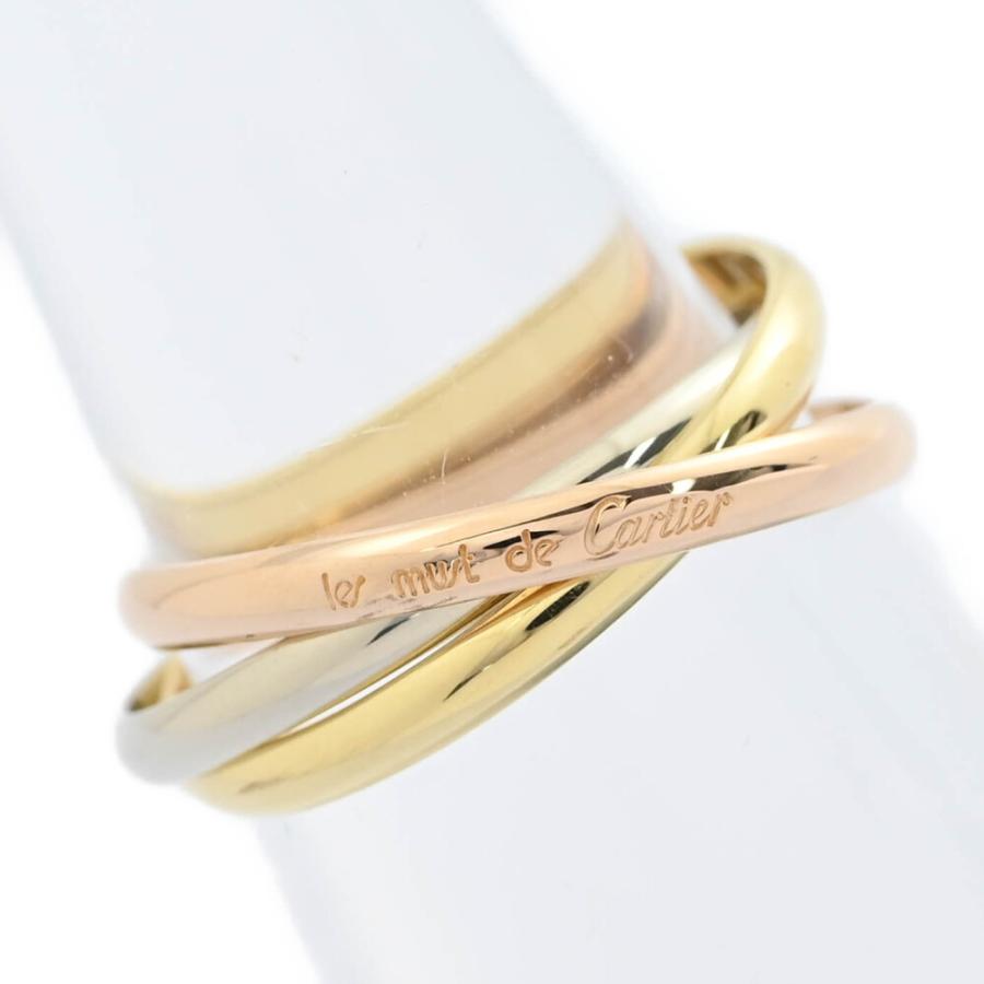Cartier カルティエ トリニティリング・指輪/K18Y+W+P/750,3カラー-3.8g/9号/#49/XS/ゴールド/Cartier 翌日配送可/h240310/510717 : リ ...