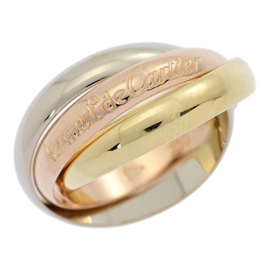 Cartier カルティエ トリニティドゥカルティエ クラシック リング 指輪/K18Y+W+P/750,3カラー-8.1g/12号/#52/プレゼント/B2/h240905/530317 ...