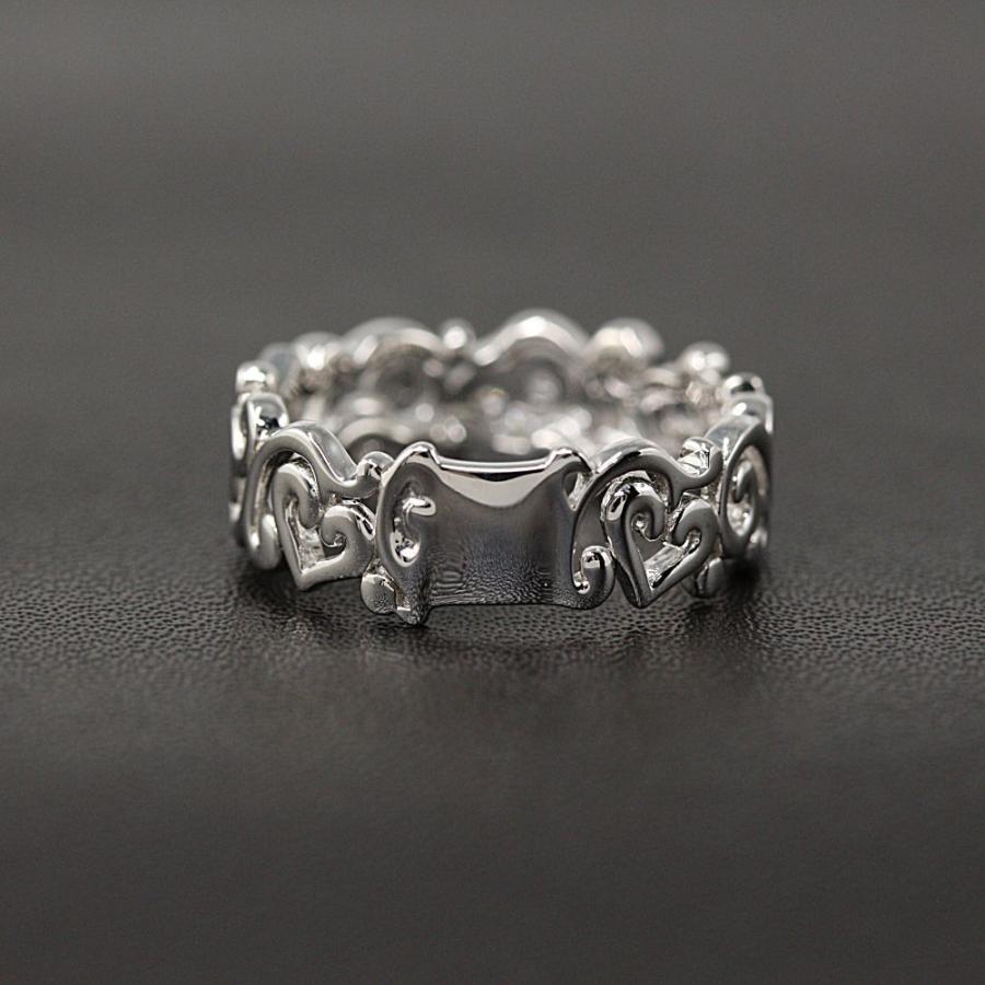 スタージュエリー ハートモチーフ 3P ダイヤモンドリング 指輪 K18WG/750-4.1g/0.03ct/9号/#49/STAR ...