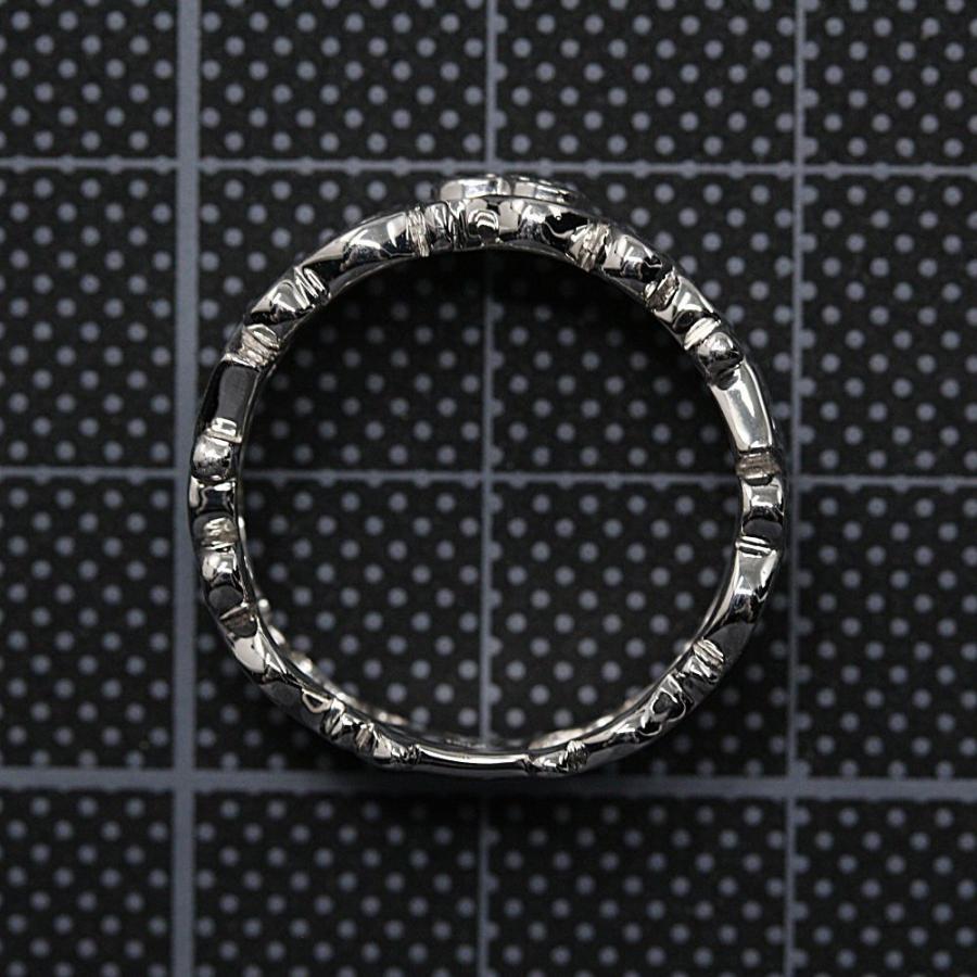 スタージュエリー ハートモチーフ 3P ダイヤモンドリング 指輪 K18WG/750-4.1g/0.03ct/9号/#49/STAR ...