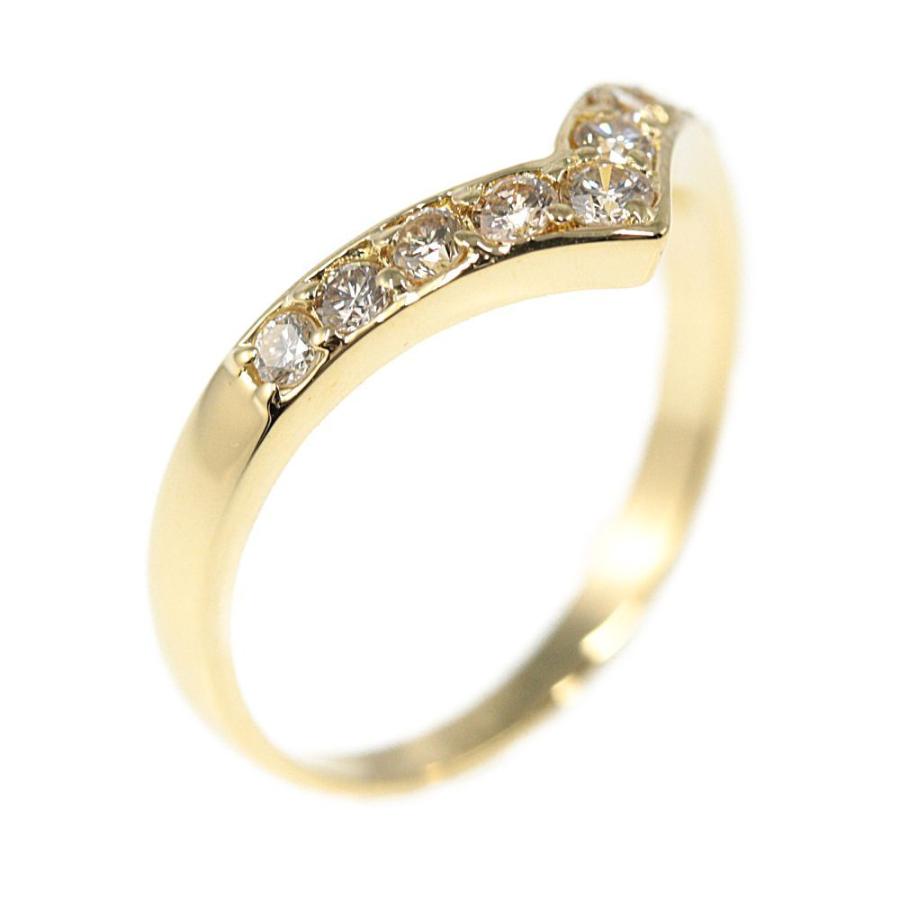 V字 9P ダイヤモンドリング 指輪 天然/K18YG/750-2.4g/0.3ct/13号/#53/イエローゴールド 翌日配送可/h201105/367532 : リファスタ・Yahoo ...