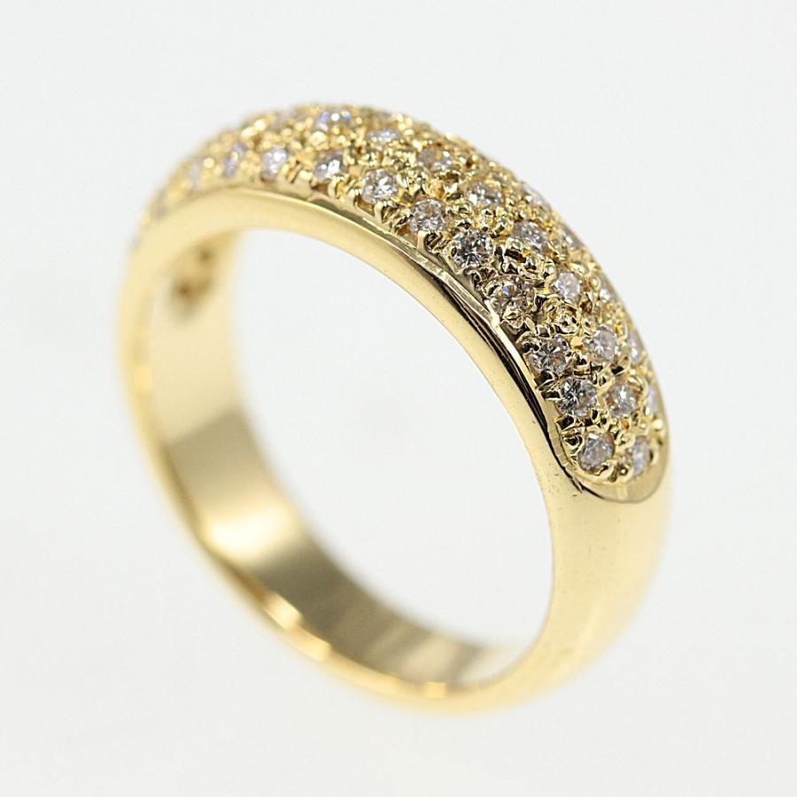 43P パヴェ ダイヤモンドリング 指輪 天然/K18YG/750-5.5g/0.35ct/9号/#49/イエローゴールド 翌日配送可/RF4/h201112/367804 : リファスタ ...