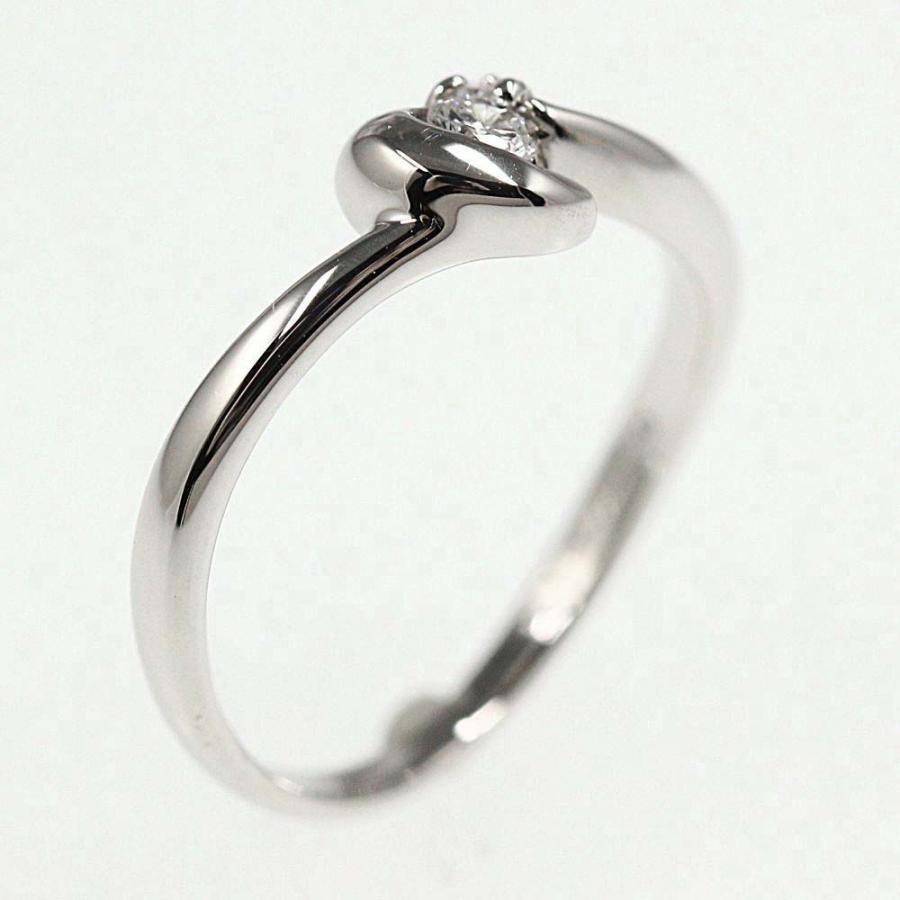 スカラベ ハートモチーフ ダイヤモンドリング 指輪・天然/Pt900-2.7g/0.09ct/9号/#49/SCARABE 翌日配送可/RF3/h201201/370976 ...