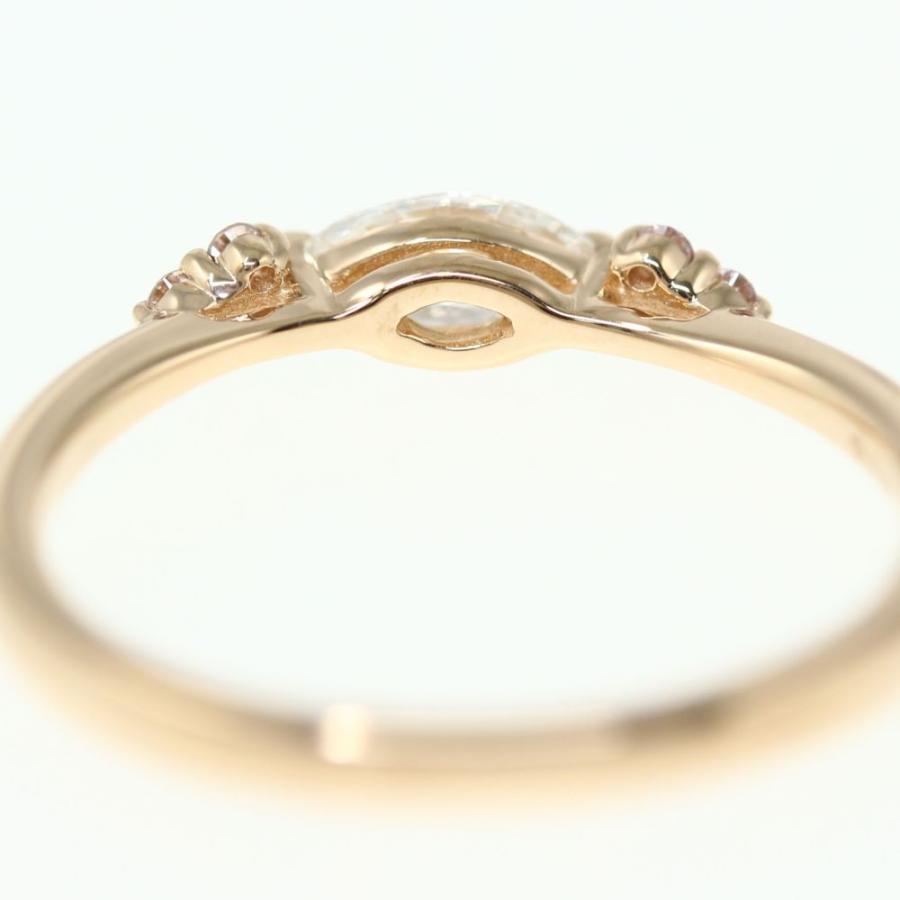 ジェムティービーGSTV(GemsTV) 0.3ct マーキース ダイヤモンドリング・指輪/K18PG/750-2.4g/FD0.05ct/GIA/13.5号/#53.5 /h211119 ...