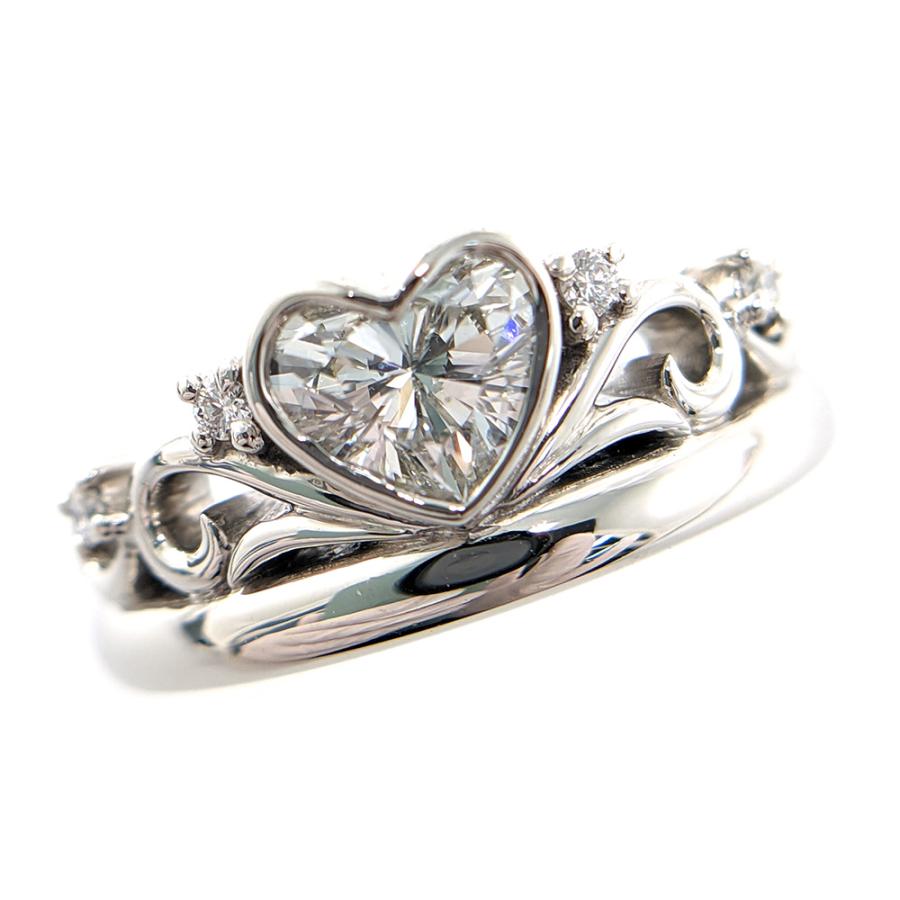 ケイウノ アラベスク（唐草）デザイン・ダイヤモンドリング/Pt900-7.0g/0.554ct/FD:0.048ct/6.5号/#46.5/プラチナカラー/K-uno /h221222 ...